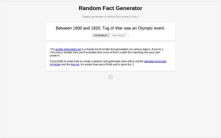 Random Fact Generator