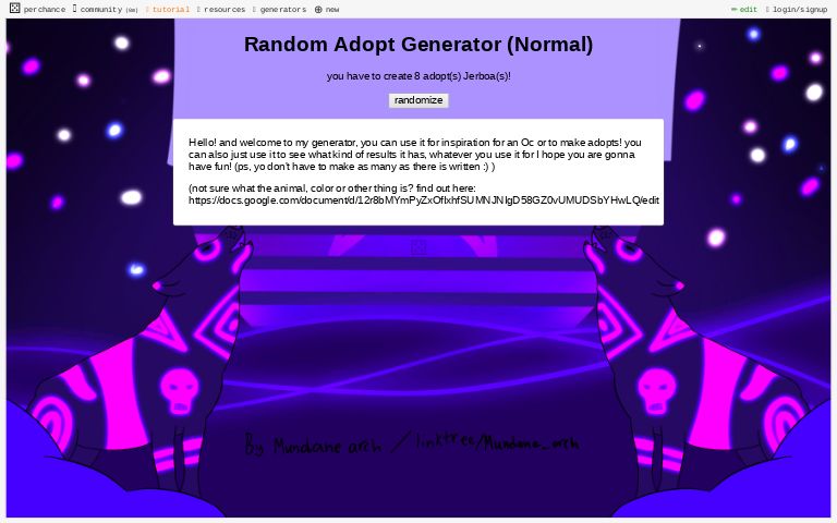 Random Adopt Generator (Normal)
