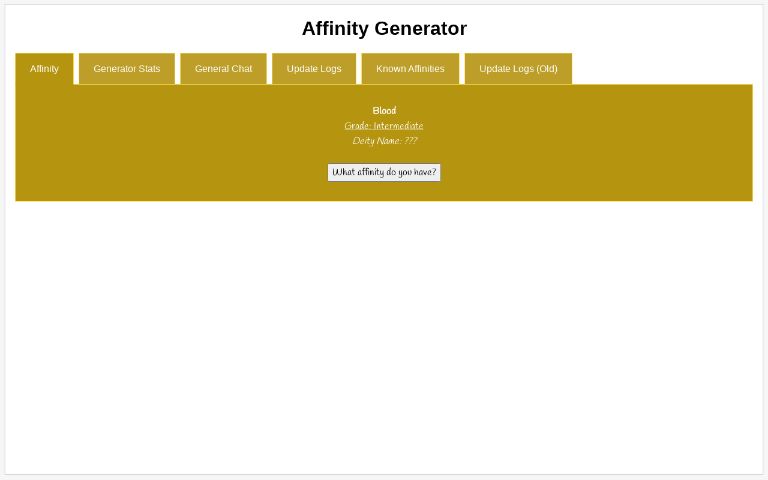 Affinity Generator