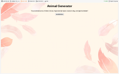 Animal Generator
