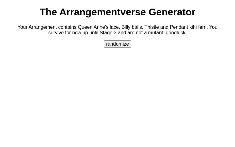 The Arrangementverse Generator