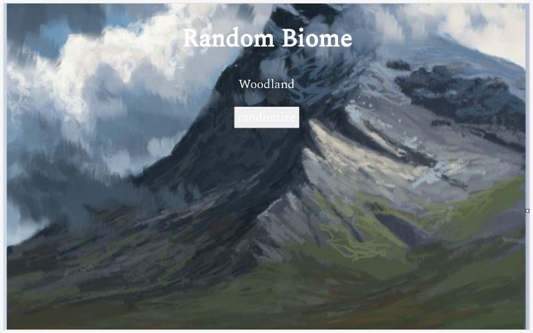 Random Biome ― Perchance Generator