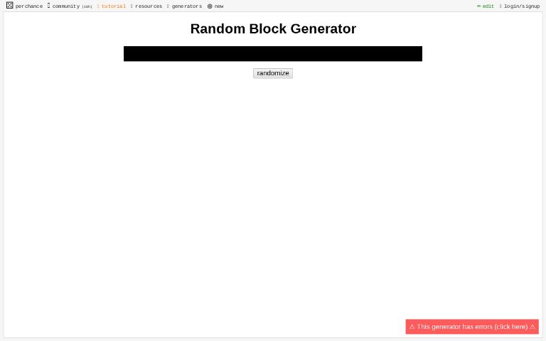 Random Block Generator