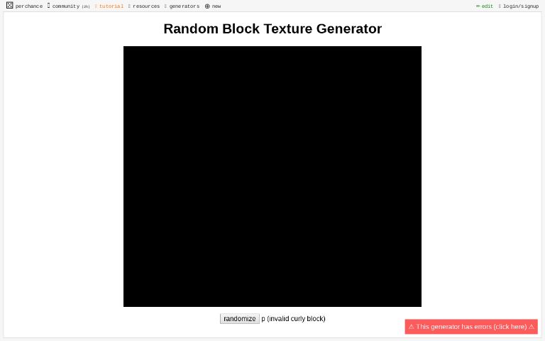 Random Block Texture Generator
