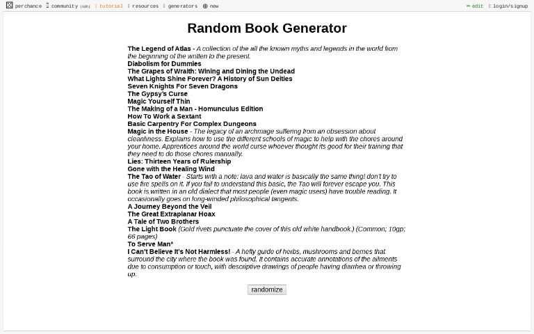 Random Book Generator