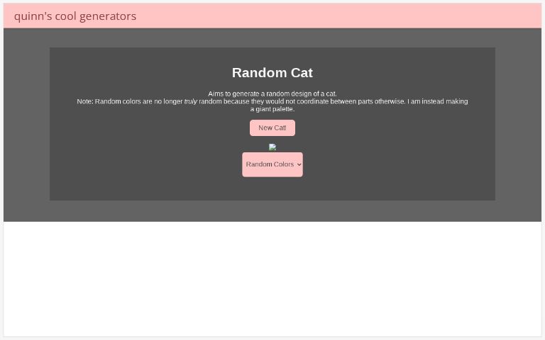 Random Cat ― Perchance Generator