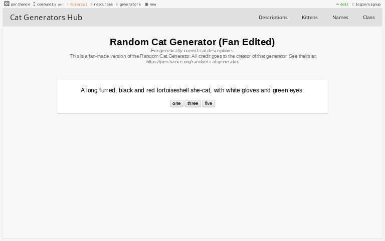 Random Cat Generator (Fan Edited)