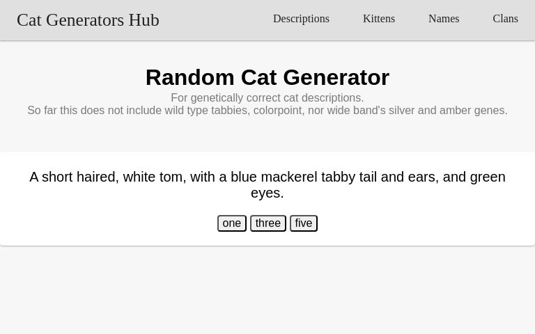 Random Cat Generator