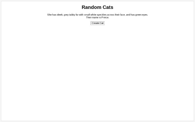 Random Cats ― Perchance Generator