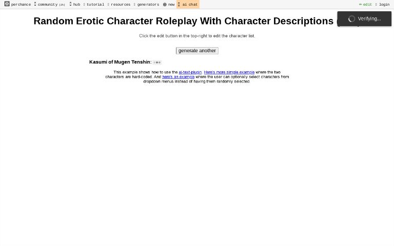 Random Erotic Character Roleplay With Character Descriptions (JLV)