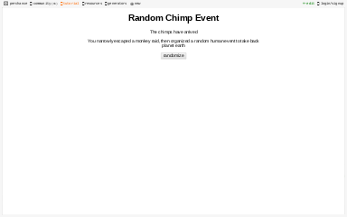 Random Chimp Event ― Perchance Generator