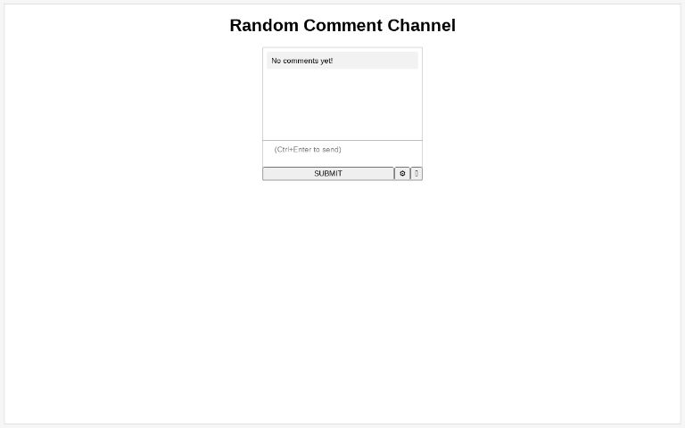 Random Comment Channel ― Perchance Generator