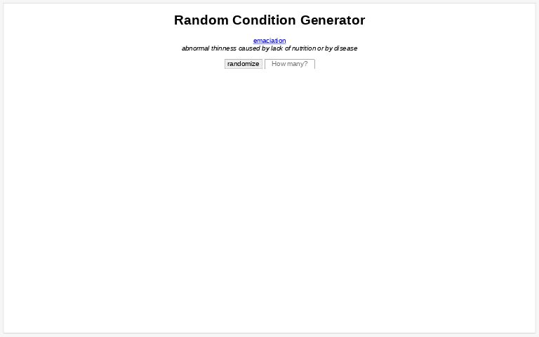 Random Condition Generator