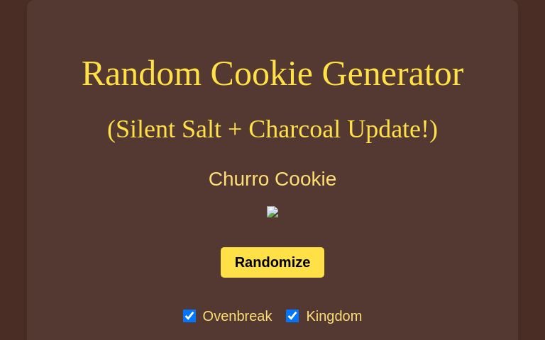 Random Cookie Generator