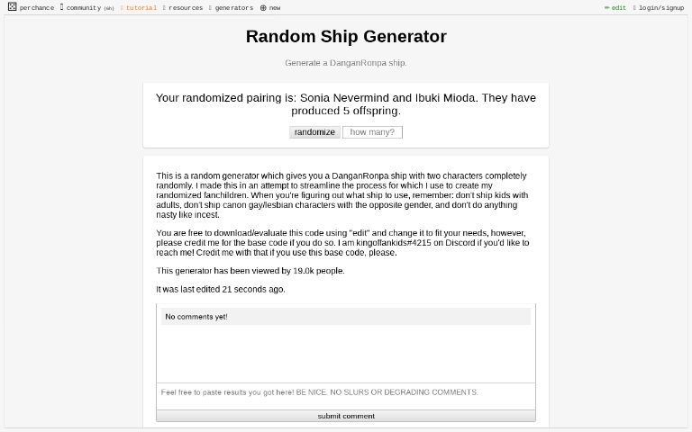 Random Ship Generator