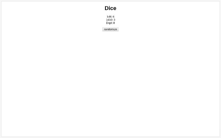 Dice ― Perchance Generator