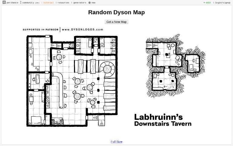 Random Dyson Map ― Perchance Generator