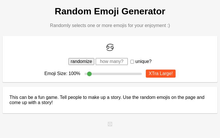Random Emoji Generator