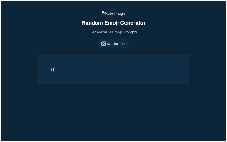 Random Emoji Generator