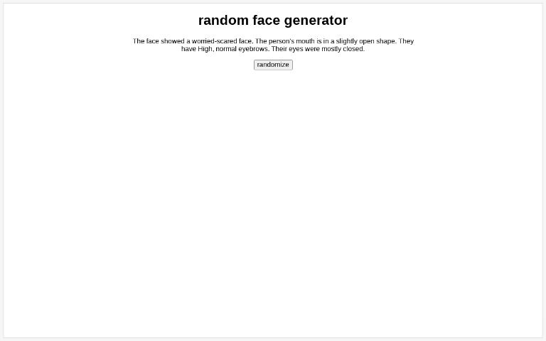 Random Face Generator