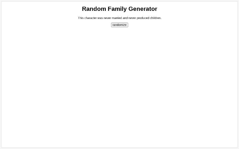 Random Family Generator