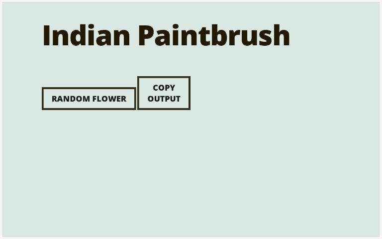 Random Flower ― Perchance Generator