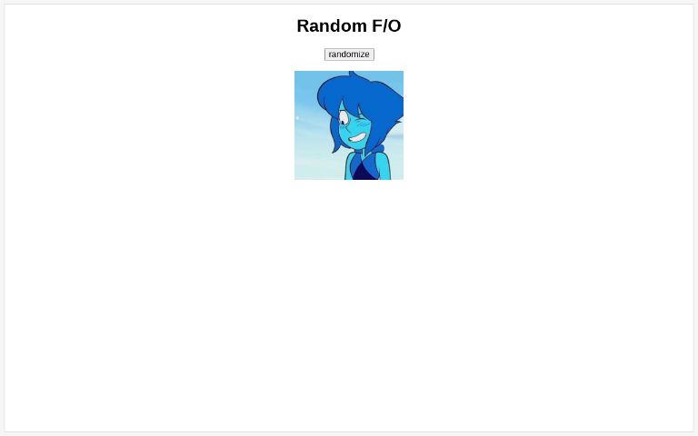 Random F/O ― Perchance Generator