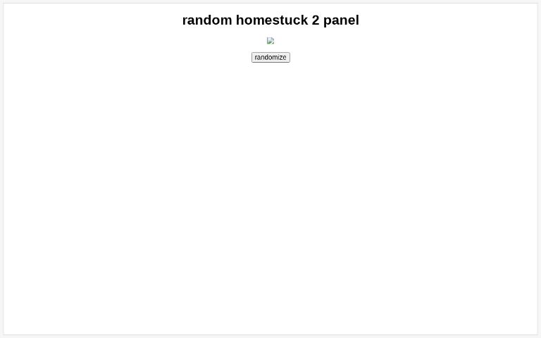 random homestuck 2 panel ― Perchance Generator