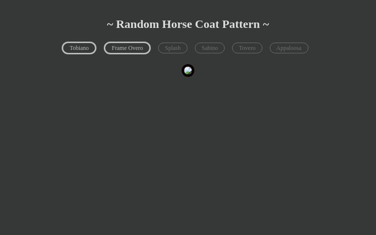 ~ Random Horse Coat Pattern ~ ― Perchance Generator