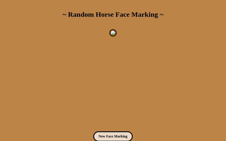~ Random Horse Face Marking ~ ― Perchance Generator