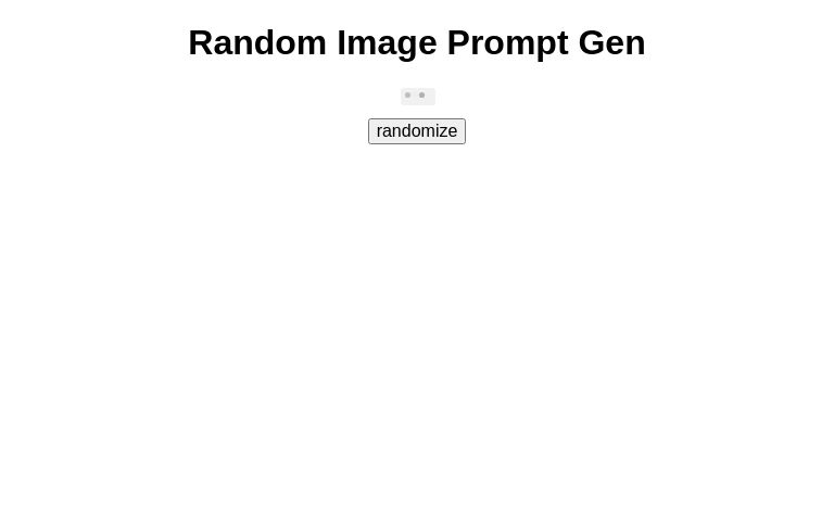 Random Image Prompt Gen
