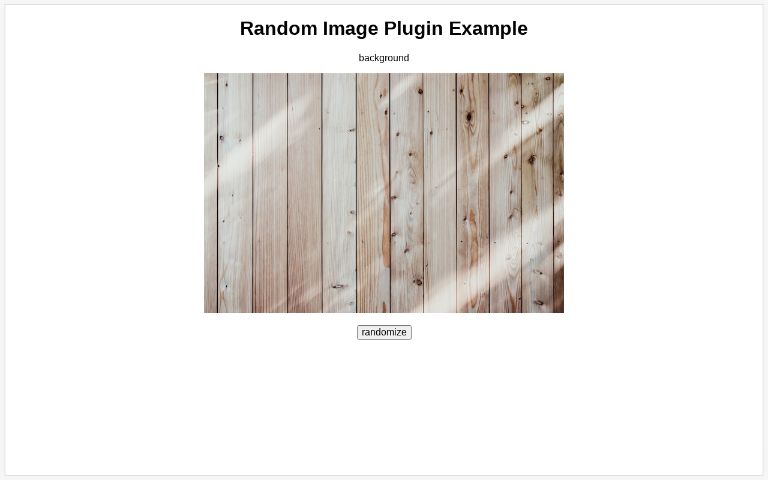 Random Image Plugin Example
