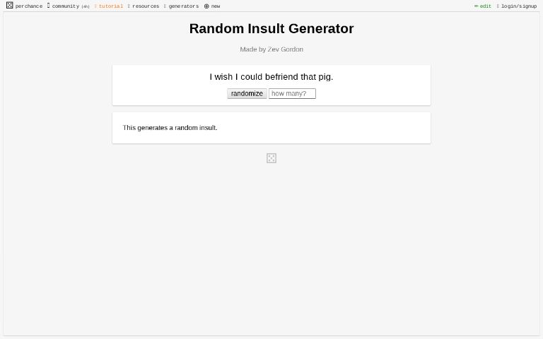 Random Insult Generator