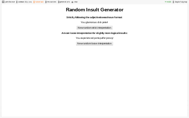 Random Insult Generator