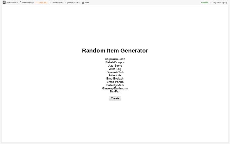 Random Item Generator