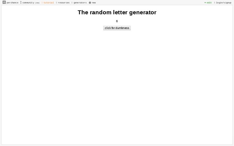 The random letter generator