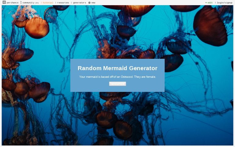 Random Mermaid Generator