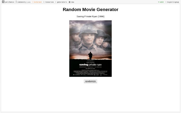 Random Movie Generator