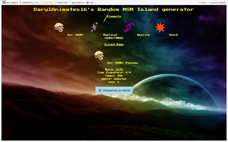 Random Msm Island Generator