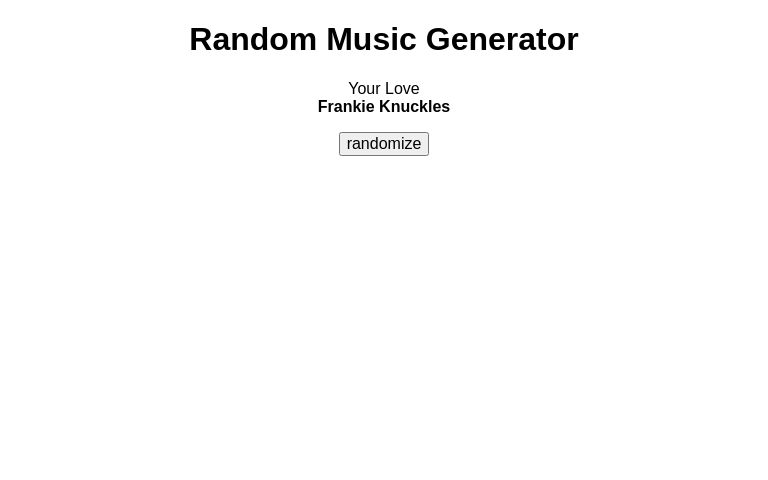 Random Music Generator