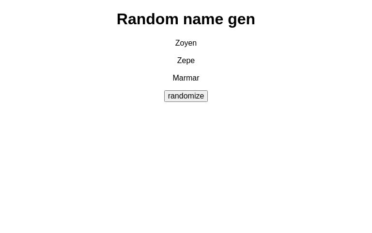 Random name gen