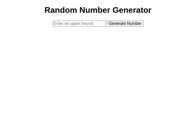 Random Number Generator