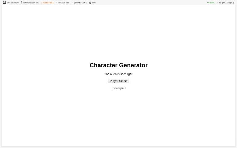 Character Generator