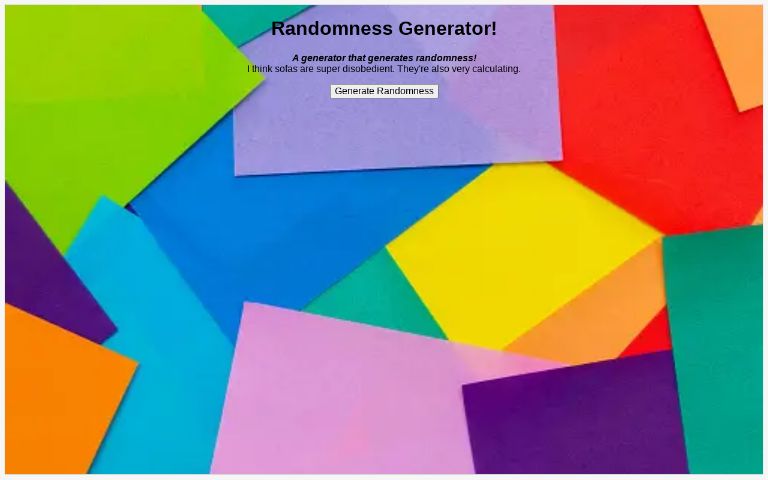 Randomness Generator!