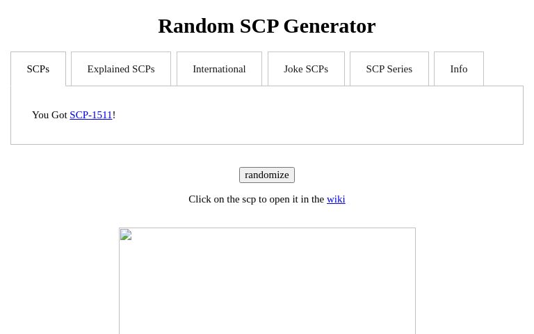 Random SCP Generator