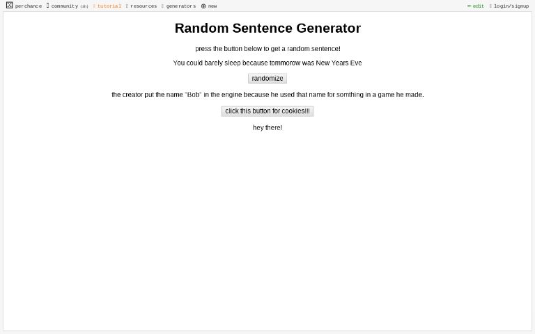 Random Sentence Generator