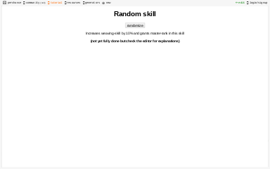 Random skill ― Perchance Generator