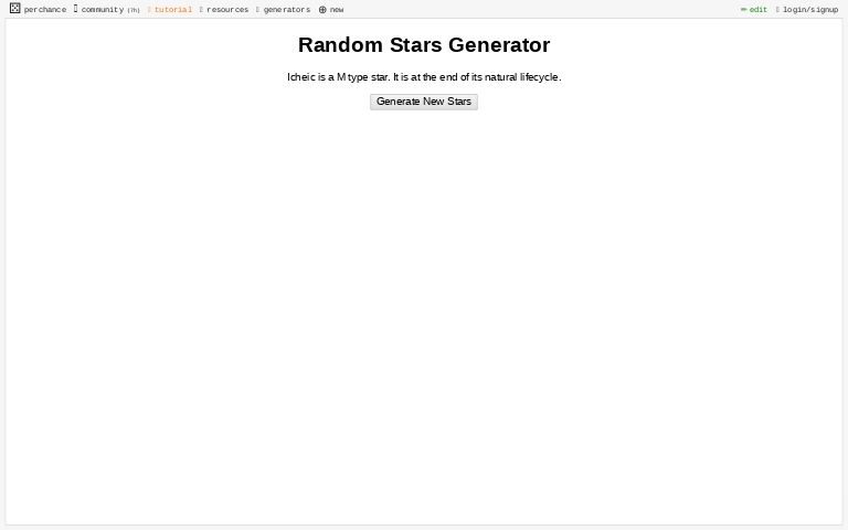 Random Stars Generator