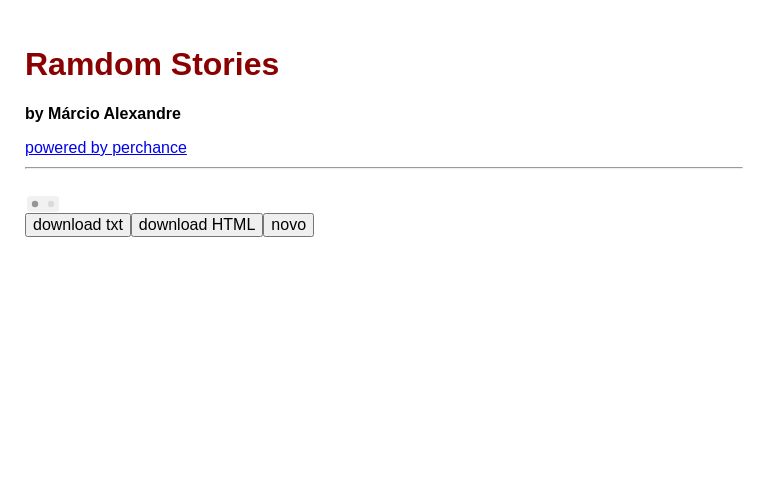Ramdom Stories ― Perchance Generator