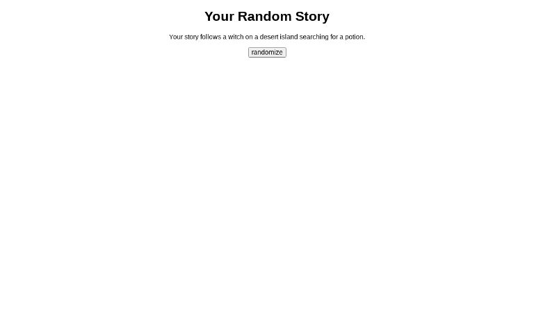 Your Random Story ― Perchance Generator